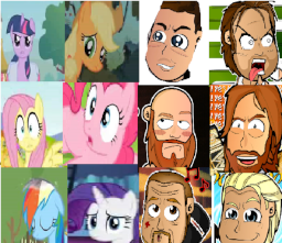 Six ponies, six superstars and an old "Body Switcheroo" prank. Not much ...